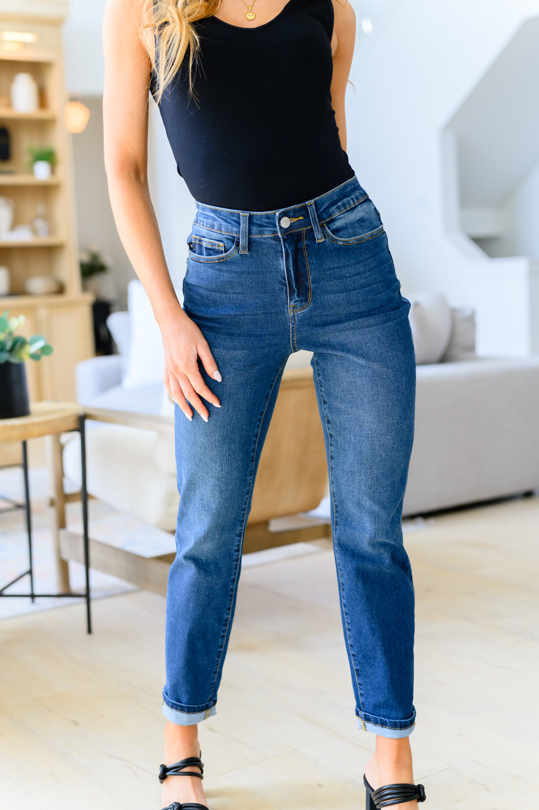 Downtown High Rise Boyfriend Jeans – Orchard Way