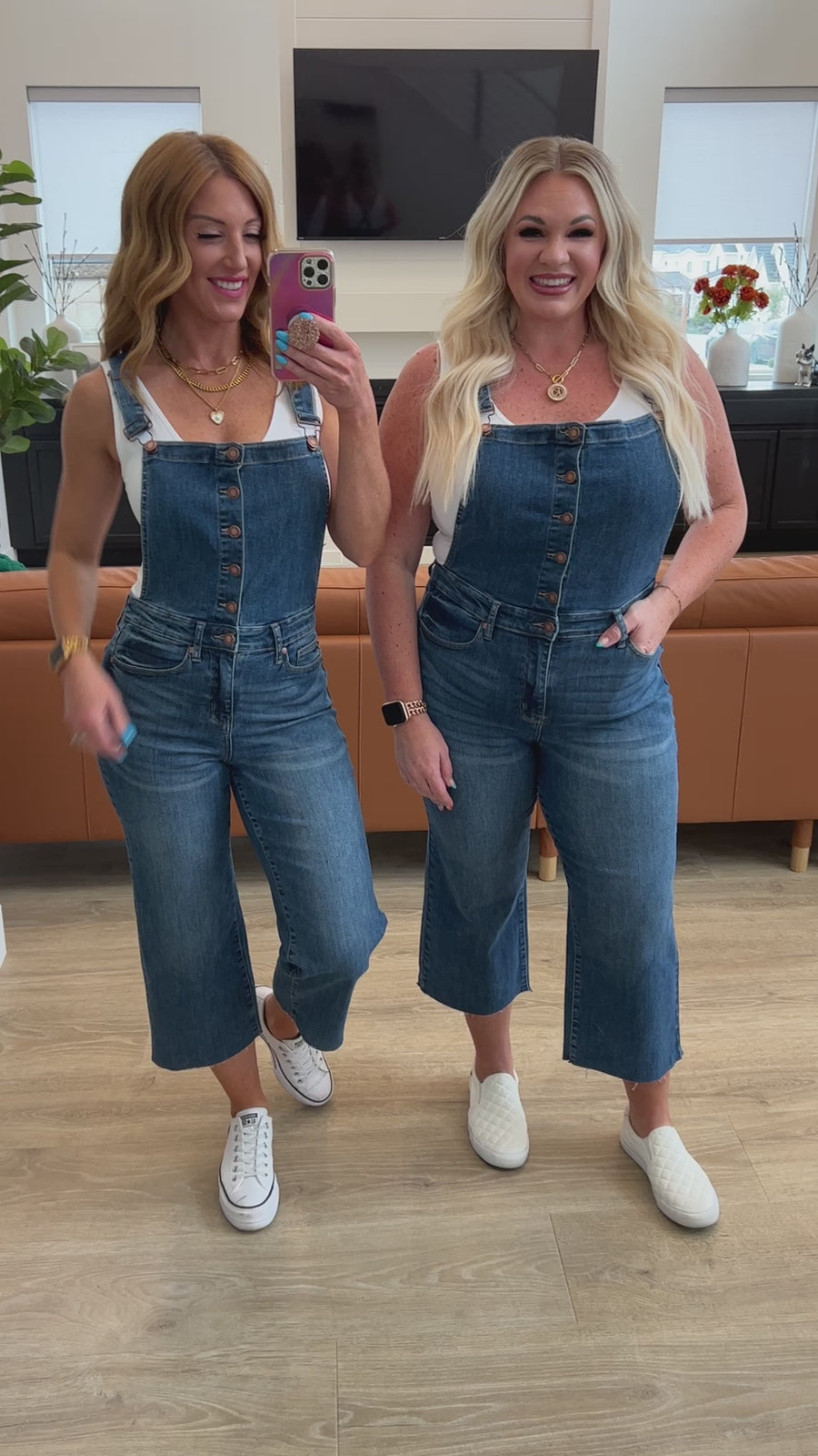 Priscilla High Rise Crop Wide Leg Denim Overalls by Judy Blue – Orchard Way