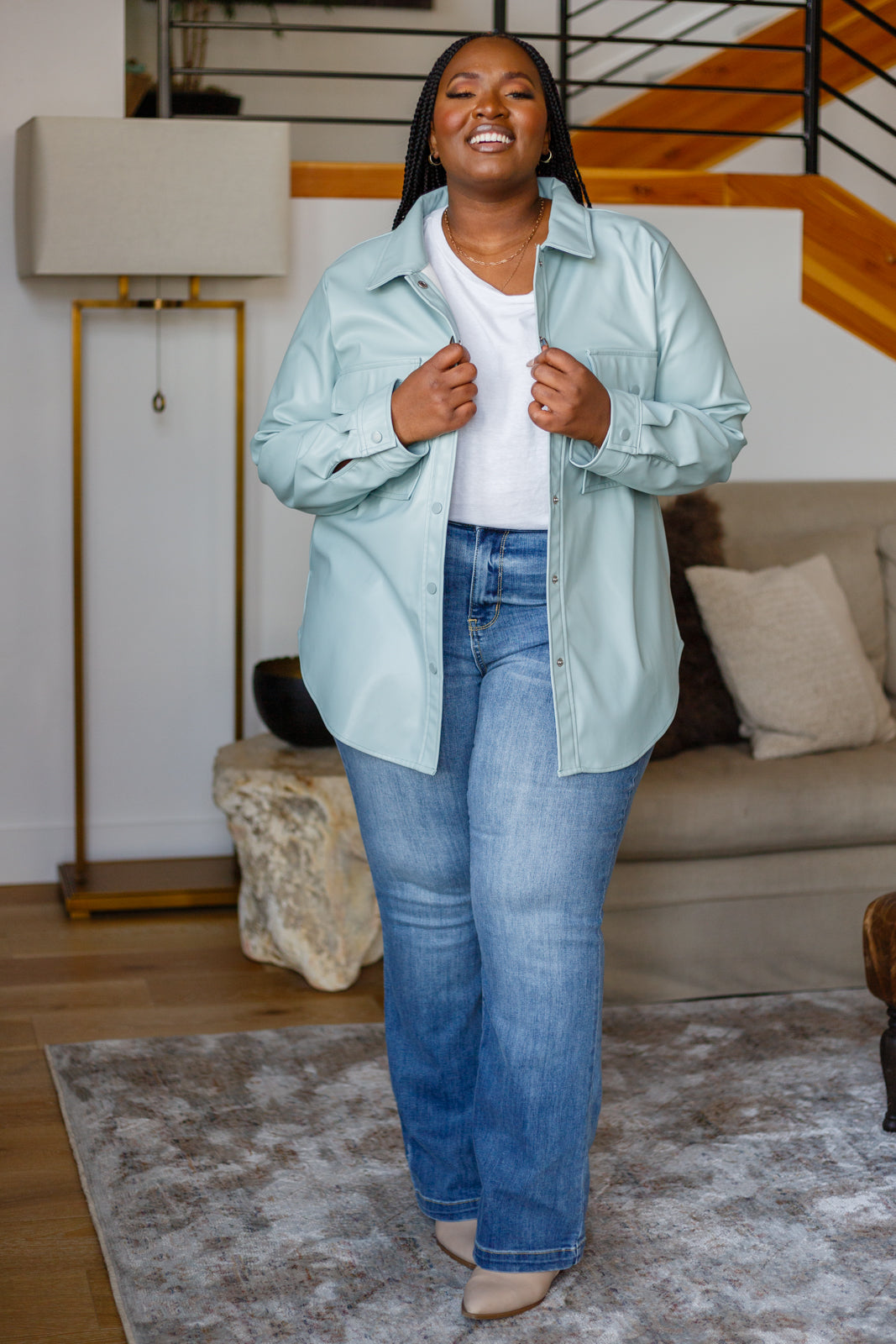 Endlessly Longing Faux Leather Shacket – Orchard Way